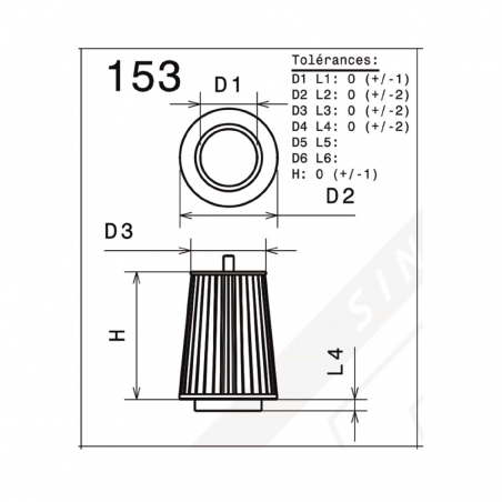 Filtre à Air Green Mercedes Benz Classe C W203 08- - Gt2i CH